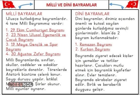 Milli Ve Dini Bayramlar 9 Adet Eduhol Etkinlik İndir Oyun Oyna