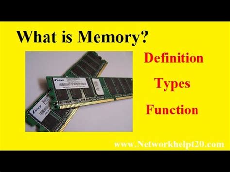 What Is Computer Memory Its Types Primary And Secondary Memory In