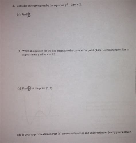 solved consider the curve given by the equation y 3 3xy
