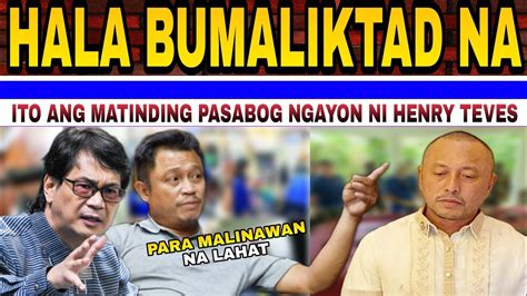 Kapapasok Lang Socking Exgov Pryde Henry Teves Tinukoy Kasabwat Sa