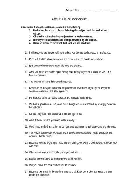 What Is An Adverb Clause Adverb Clause Examples Definition