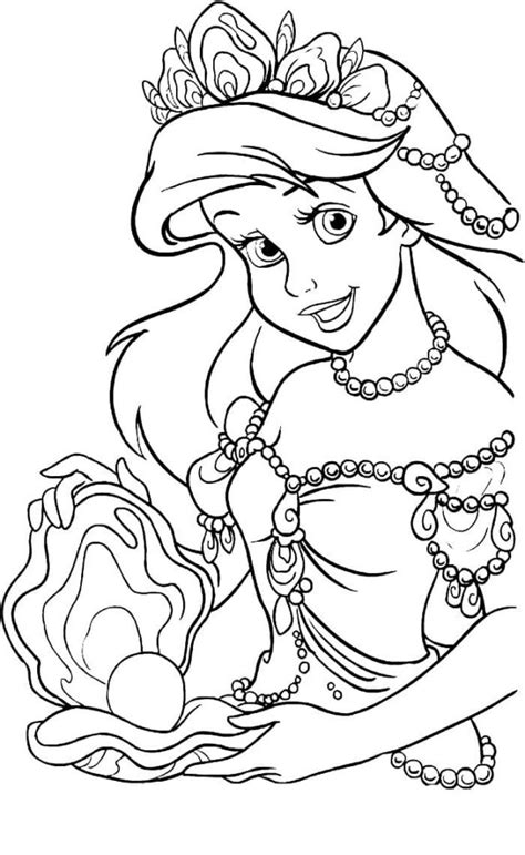 Coloriage Ariel La Petite Sirene Imprimer Gratuitement