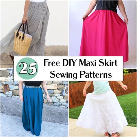 39 Designs Maxi Skirt Sewing Pattern Pdf SommerAahana