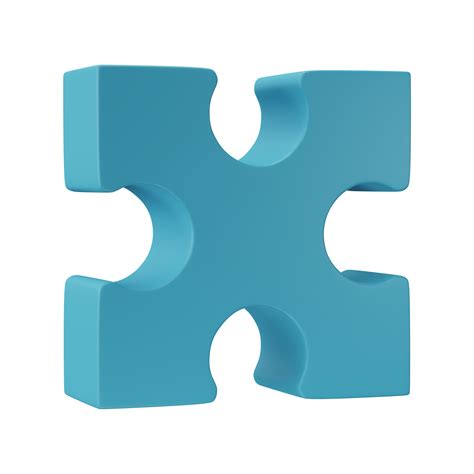 3D Jigsaw Puzzle Pieces Isolated On Transparent Background Problem