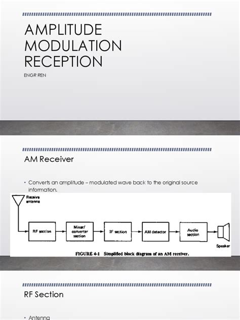 amplitude modulation reception pdf detector radio bandwidth signal processing
