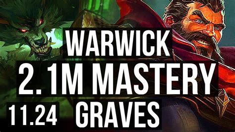 WARWICK Vs GRAVES JNG 2 1M Mastery 7 2 12 EUW Diamond 11 24