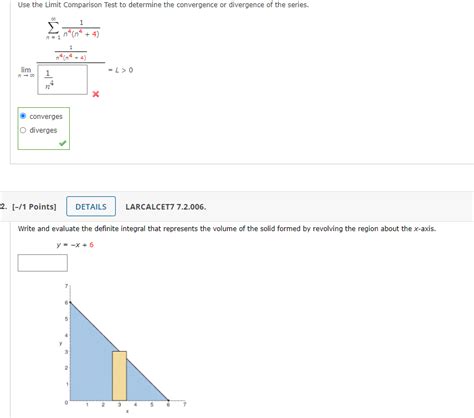 solved use the limit comparison test to determine the