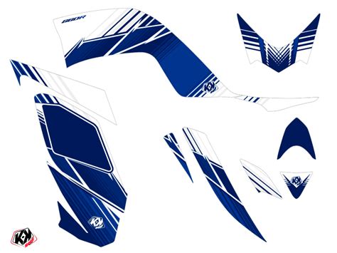 Kit Déco Quad Stripe Yamaha 660 Raptor Bleu Nuit Kutvek