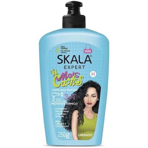 Creme Para Pentear Skala 3 Em 1 Protetor Térmico maisCachos 250g