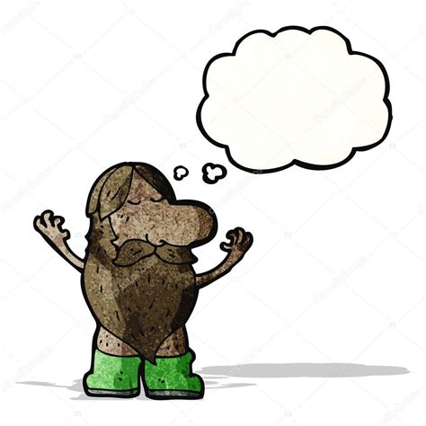 Dibujos Animados Desnudo Hippie Hombre Vector Gr Fico Vectorial
