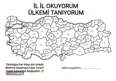 Social studies Perceive Product kitap okuma türkiye haritası boyama