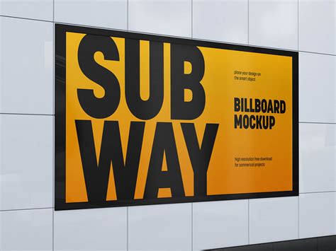 3 Free Subway Billboard Mockup PSD Files Good Mockups