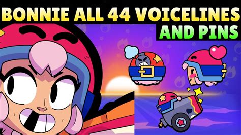 New Brawler BONNIE Voice Lines And PINS Brawl Stars Season 12 Update