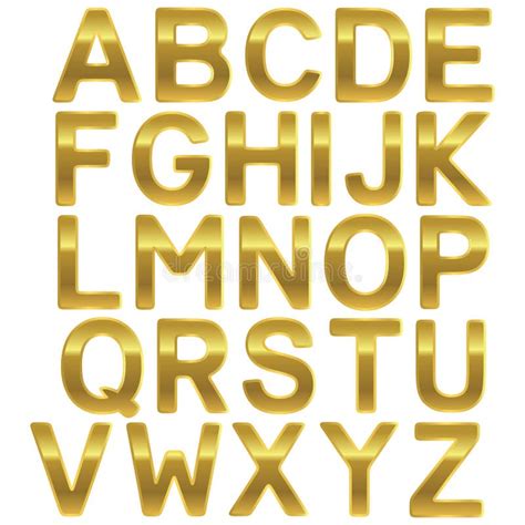 Un Vector De Letras Doradas De Alfabeto Cartas Doradas De Alfabeto