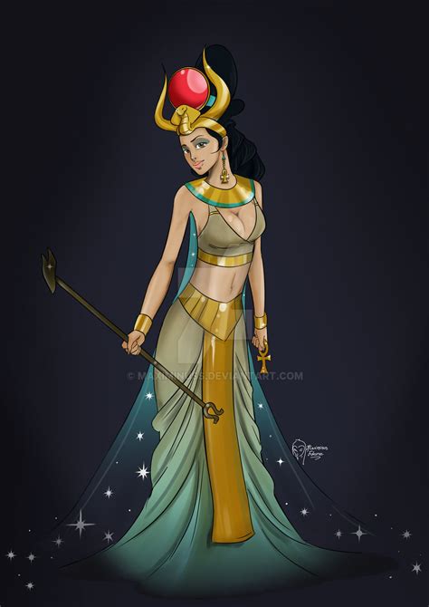 Hathor Egyptian Goddess By Maximinus Fukuroo By Maximinuss On Deviantart