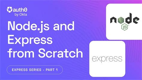 getting started with node js express and ejs templating express and auth series part 1 youtube