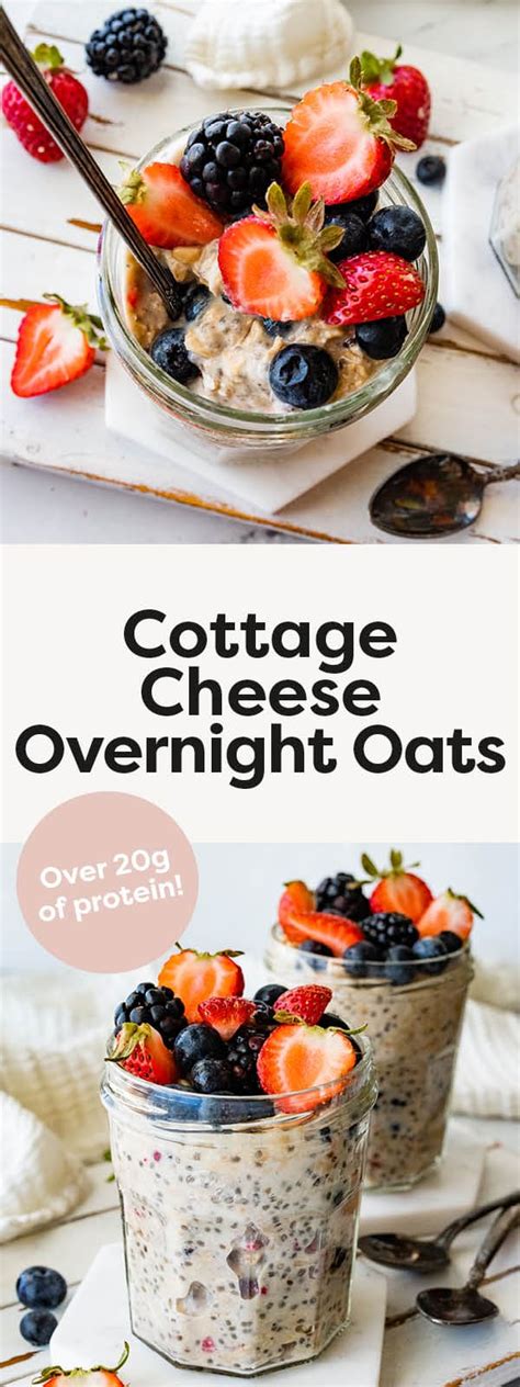 Cottage Cheese Overnight Oats Eating Bird Food