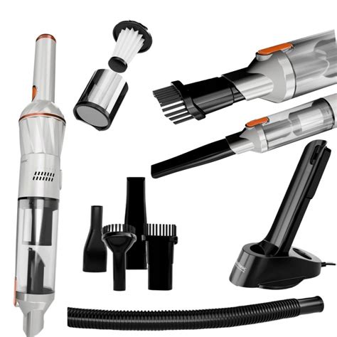 Odkurzacz ręczny TurboTronic bezprzewodowy bezworkowy samochodowy 7w1