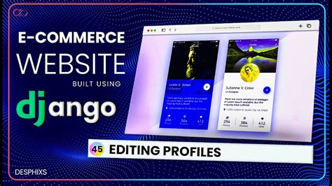 Edit Profile In Django E Commerce Website Using Django Ep Youtube
