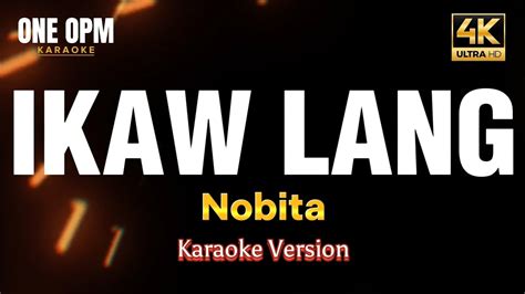 Ikaw Lang Nobita Karaoke Version YouTube