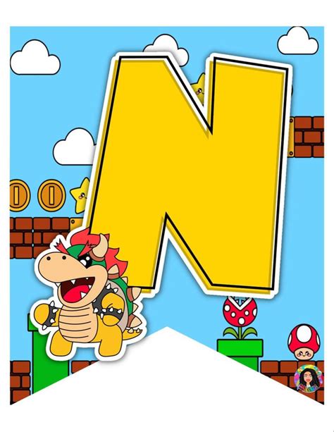 Pin de Karli en Temática Mario Bros Etiquetas de niños Día del niño
