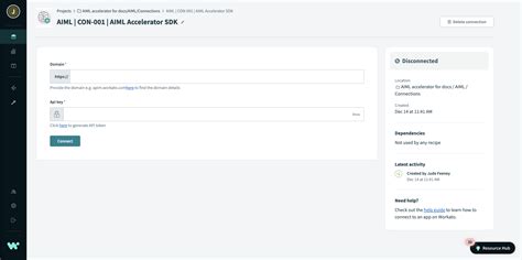 AIML Accelerator Connections Workato Docs