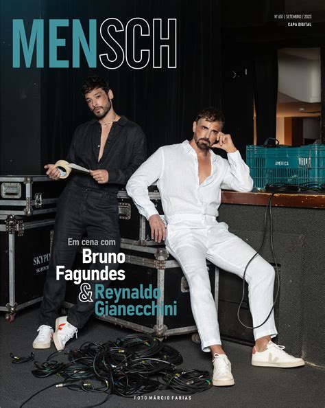 CAPA BRUNO FAGUNDES E REYNALDO GIANECCHINI EM CENA Revista Mensch