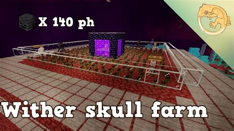 How To Build A Portal Based Wither Skeleton Skull Farm For Minecraft 1
