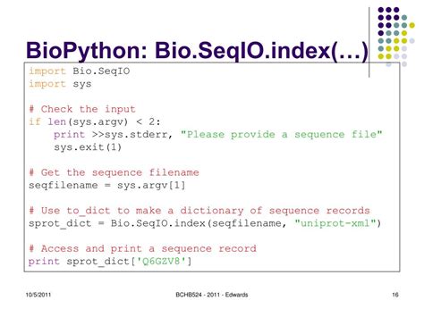 ppt sequence file parsing using biopython powerpoint presentation free download id 596753