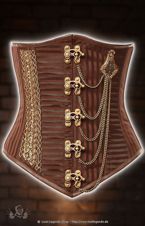 Brocade Underbust Corset Steampunk Korsett Korsetts