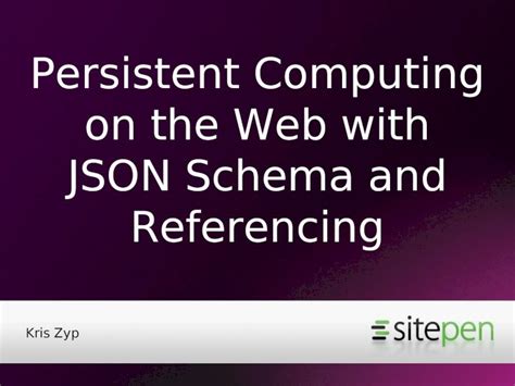 PPT JSON Referencing And Schema DOKUMEN TIPS