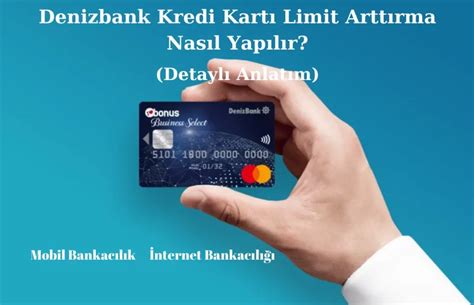 Denizbank Kredi Kartı Limiti Arttırma İşlemleri Vergisi Net