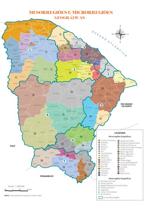 MESORREGIÕES E MICRORREGIÕES GEOGRÁFICAS Anuário do Ceará