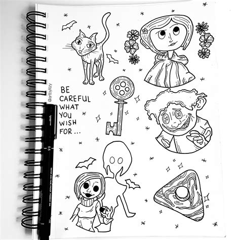 Coraline Doodles By Ditadipolvere On Deviantart Artofit