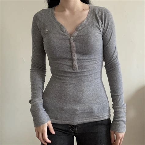 Xingqing Y K T Hemd Frauen Gestrickte Kleidung Grunge Fairycore