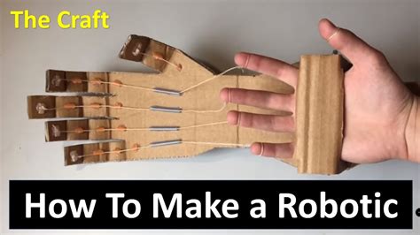 How To Make A Robotic Arm At Home Out Of Cardboard The Craft YouTube