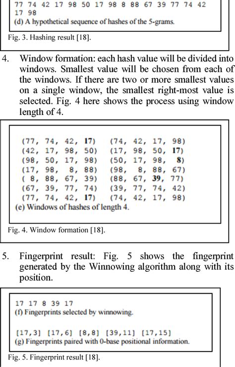 figure 3 from the implementation of winnowing algorithm for plagiarism detection in moodle based