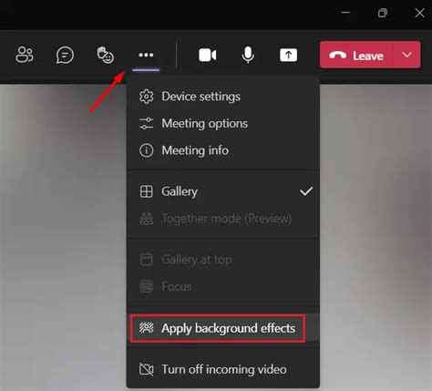 How To Blur Background On Microsoft Teams