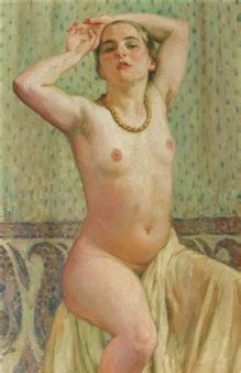 Théo Van Rysselberghe NU AU PANAMA DE FACE 1924 MutualArt
