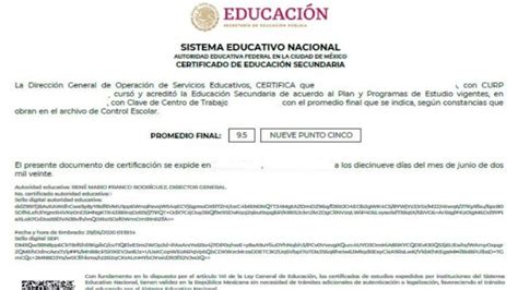 Certificado de secundaria Cómo descargar e imprimir Educatrami