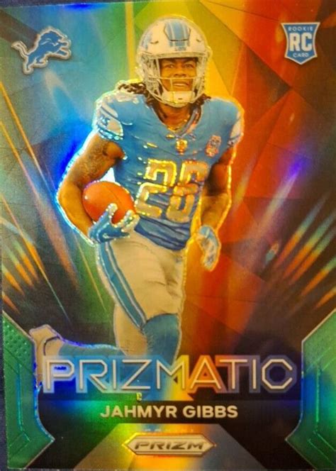 Jahmyr Gibbs Prizm Prizmatic Green Price Guide Sports Card