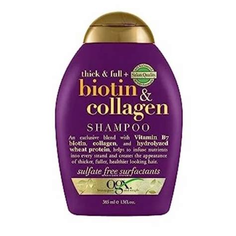 OGX Thick Full Biotin Collagen Volumizing Shampoo 385ml At Rs 359