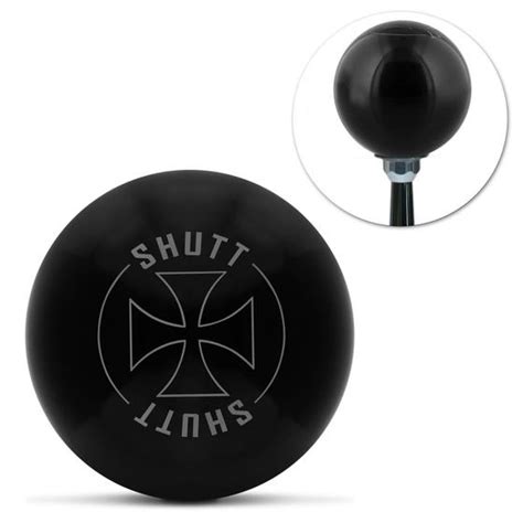 Manopla Câmbio Bola Esportiva personalizado Cruz Externo Preta Modelo