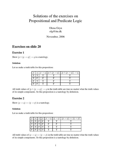 predicate logic solution 1 argument proposition