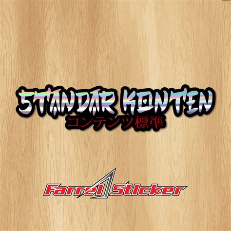 Jual Stiker STANDAR Sticker STANDAR KONTEN PRINTCUT Shopee Indonesia