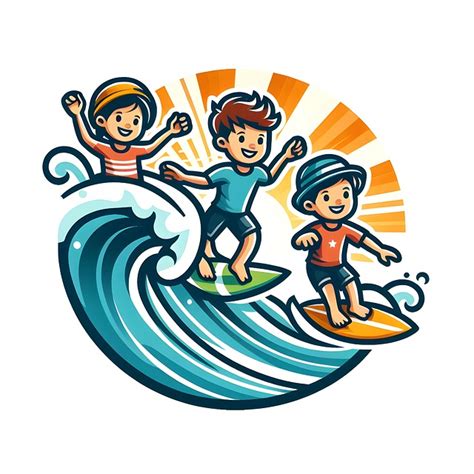 Ai Generowane Surfing Dzieci Darmowy Obraz Na Pixabay Pixabay