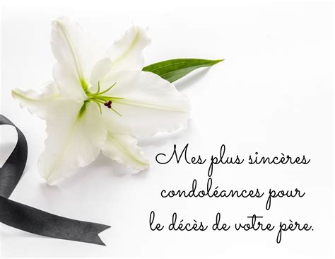 Condoléances pour la perte d un père Message d amour