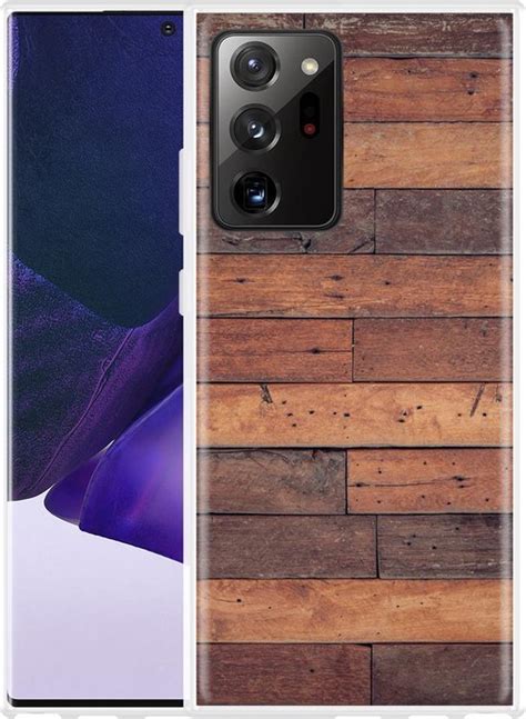 Samsung Galaxy Note 20 Ultra Hoesje Houten Planken Bol