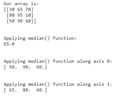 Numpy Median LiYenzWordPress