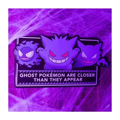 Gastly Haunter Gengar Pokémon Sweet Temptations Metal Sign Pokémon